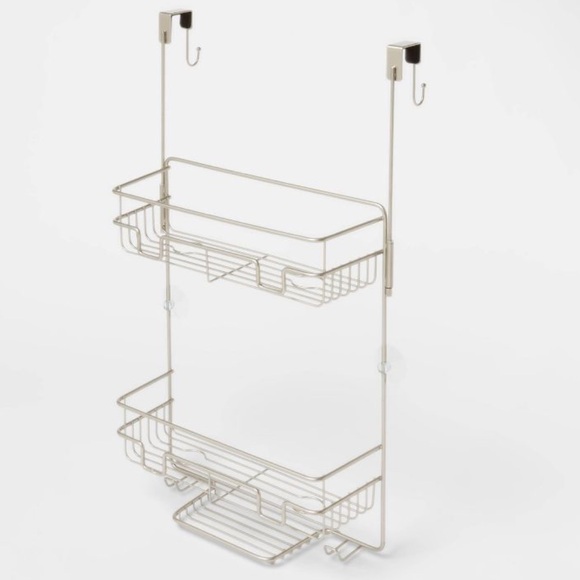 Threshold | Bath | Threshold Over The Door Round Wire Shower Caddy ...